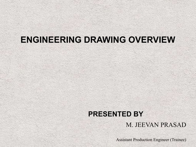 Basics of Engineering Drawing & first angle projection | PPTX