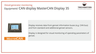 Industry solution presentation “Diesel generator monitoring" | PDF