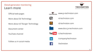 Industry solution presentation “Diesel generator monitoring" | PDF