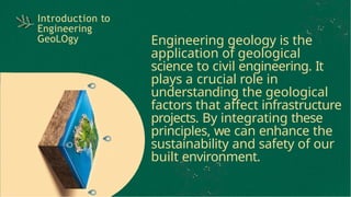 Engineering geology importances and its chrar | PPT