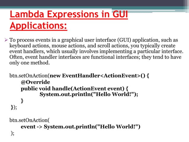 New Features Of Java Se8 Ppt 2465