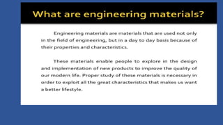 Engg material part 1 | PPT