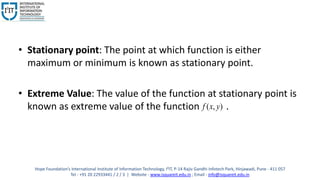 Engineering Mathematics | Maxima and Minima | PPTX
