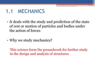 Engg Mechanic Lecture 1.pptx