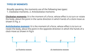 Engg Mechanics 4.moment of force and its effect pptx | PPTX