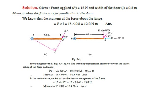Engg Mechanics 4.moment of force and its effect pptx | PPTX