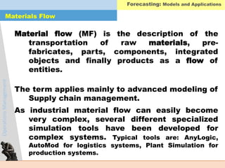 Materials Flow Methods & Analysis | PPTX