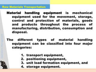 Materials Flow Methods & Analysis | PPTX