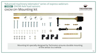 Axle load monitoring. GNOM sensors. Technoton webinar on 13.04.2020