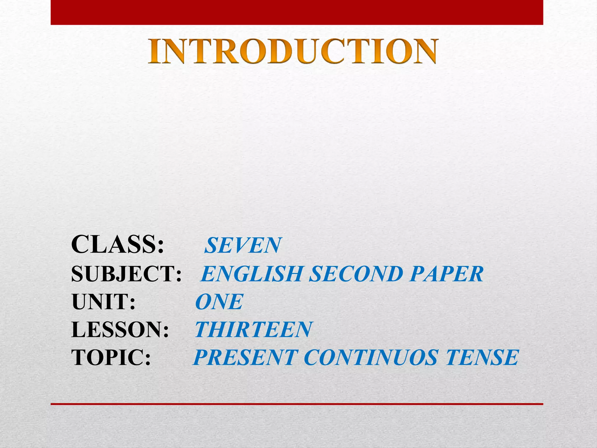 Eng grammar present cont tense | PPT