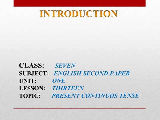 Eng grammar present cont tense | PPT