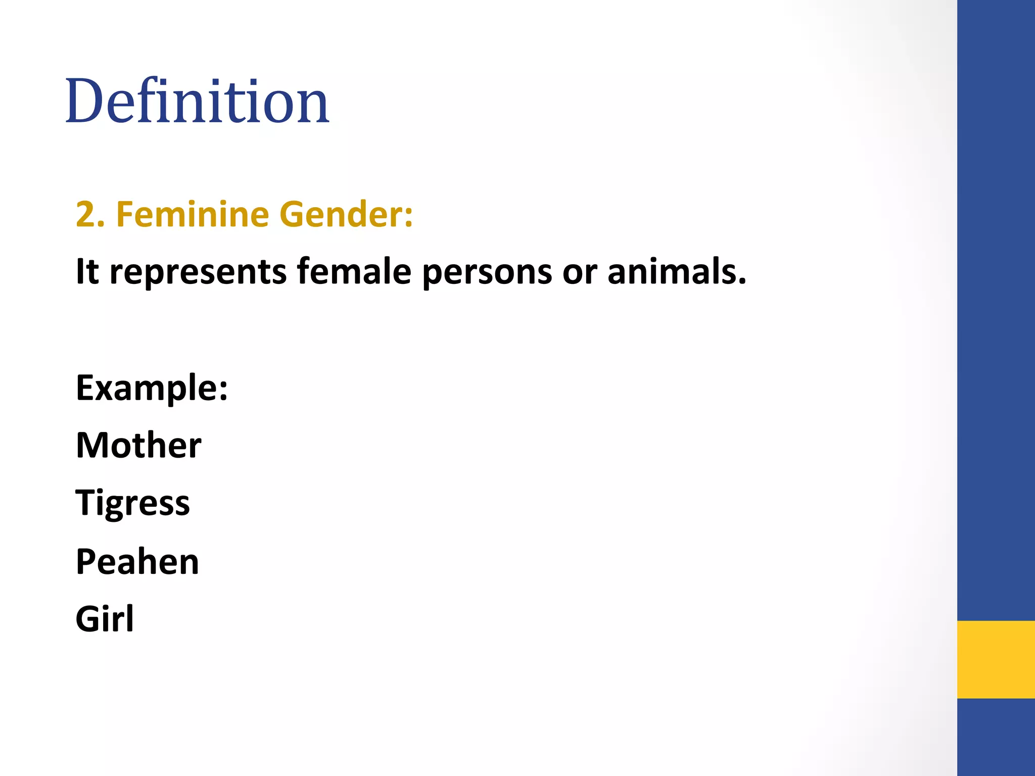 Gender and types-English Grammar | PDF