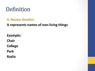 Gender and types-English Grammar | PDF