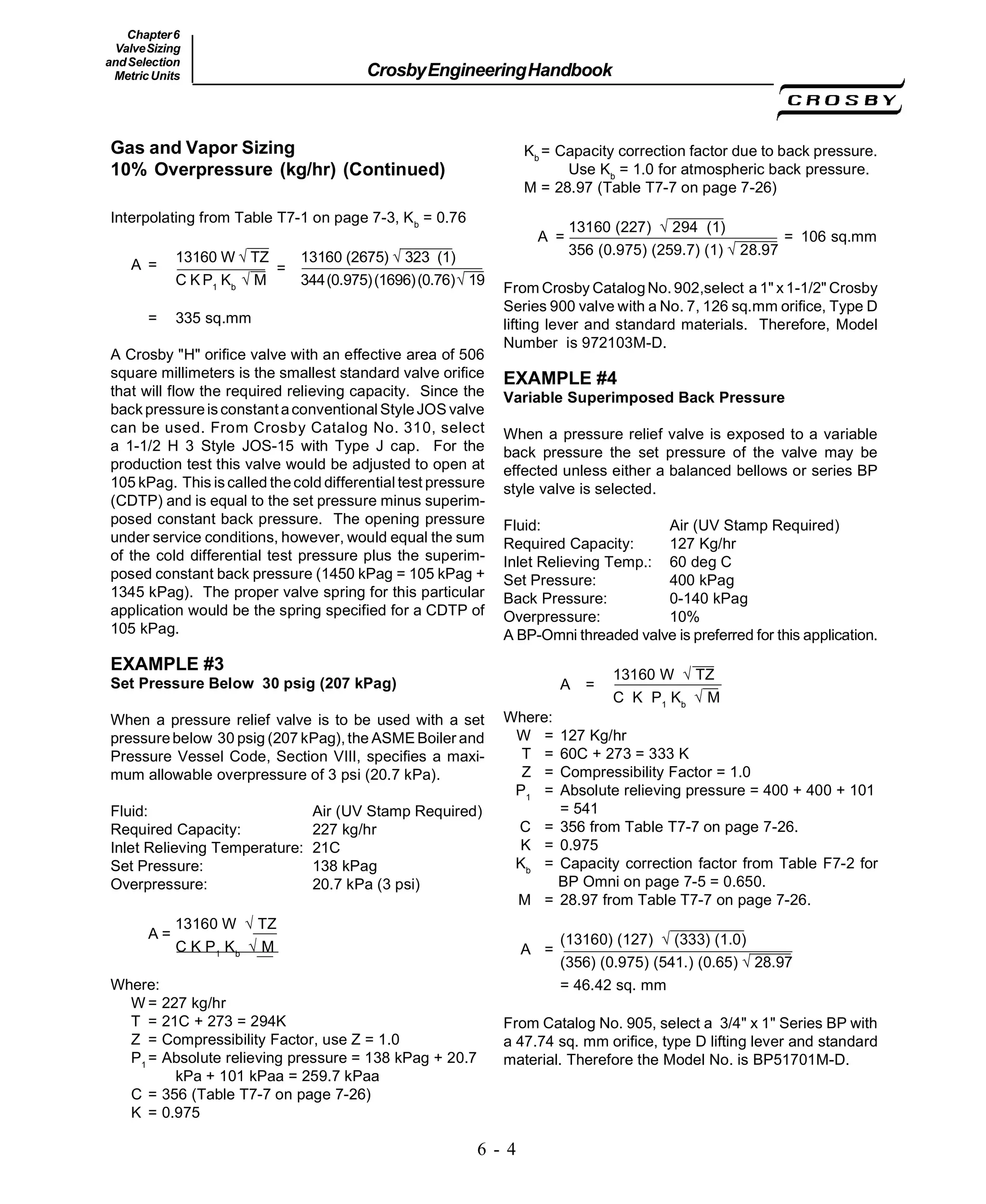 Eng handbook crosby pressure relief valve engineering handbook | PDF
