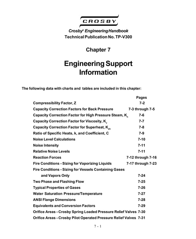 Eng handbook crosby pressure relief valve engineering handbook | PDF