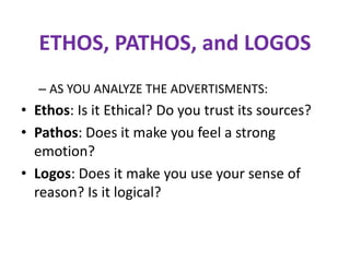 Argumentative Appeals: Ethos, Pathos & Logos | PPT