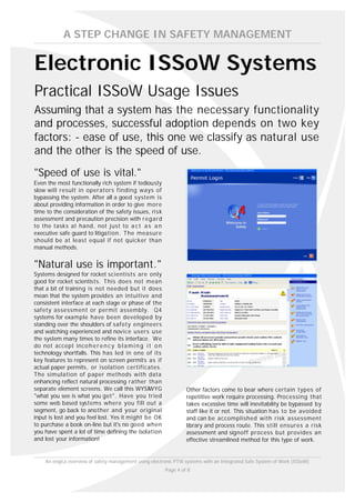 Engica ptw-electronic-permit-to-work-step-change- | PDF