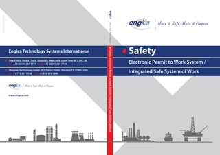 Engica Q4 Safety brocure - Permit to Work - ISSOW | PDF