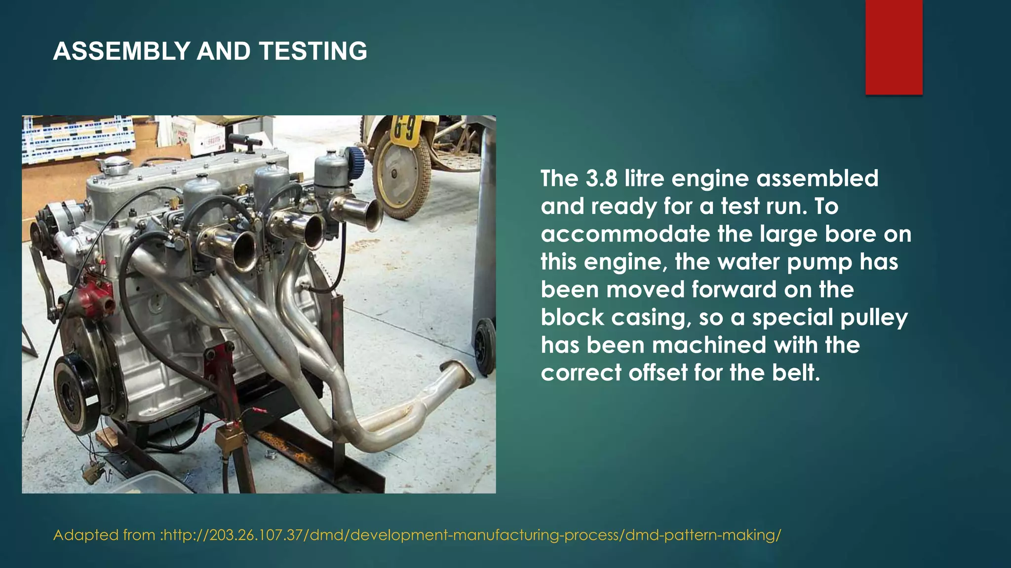 Engine block manufacturing process | PPTX