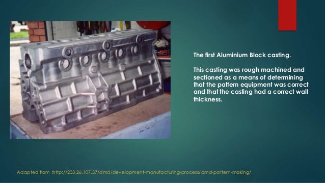 Engine block manufacturing process