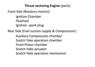 Thrust vectoring internal combustion engine | PDF