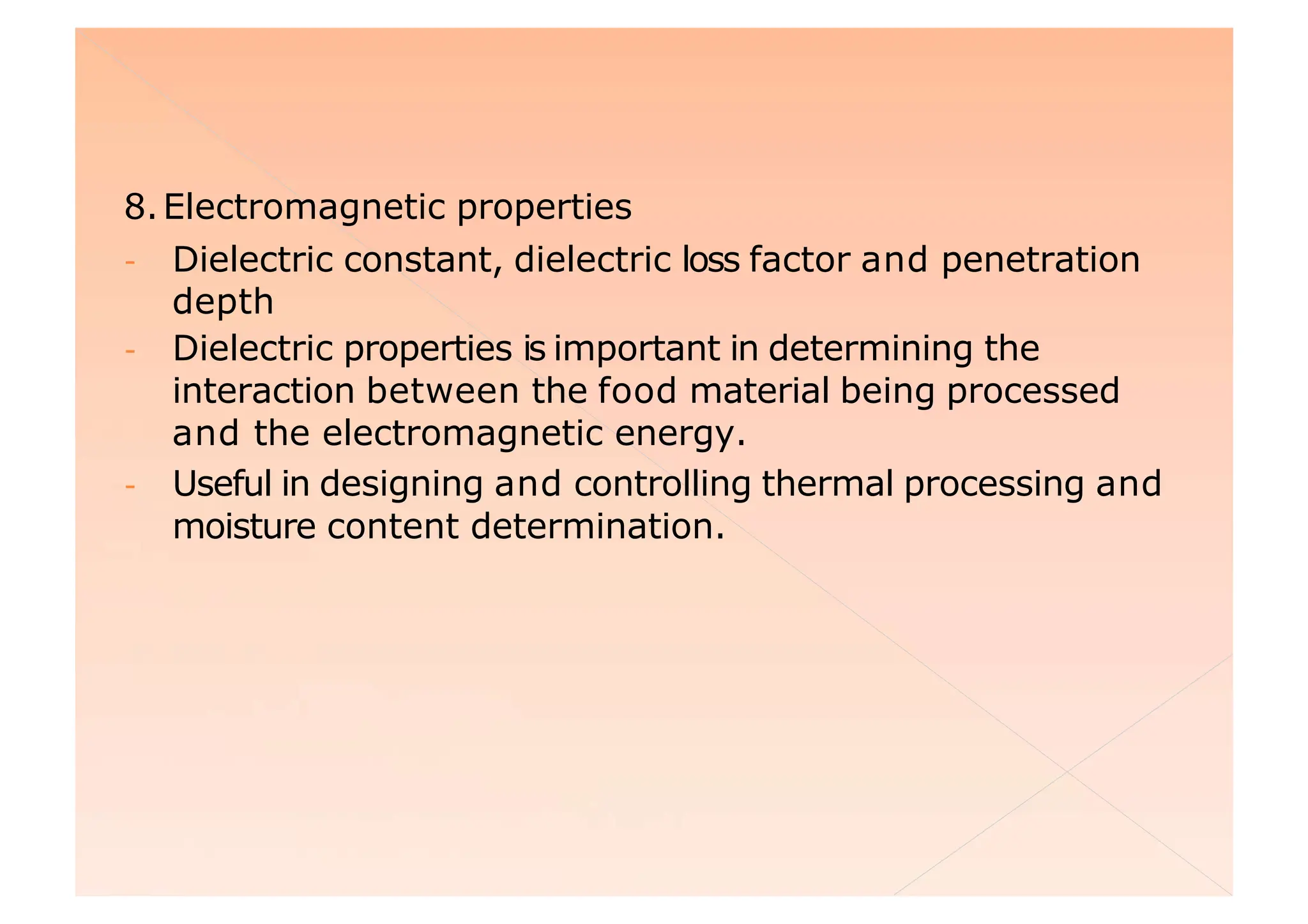 Engineering Properties of Food and Biological Materials | PPTX