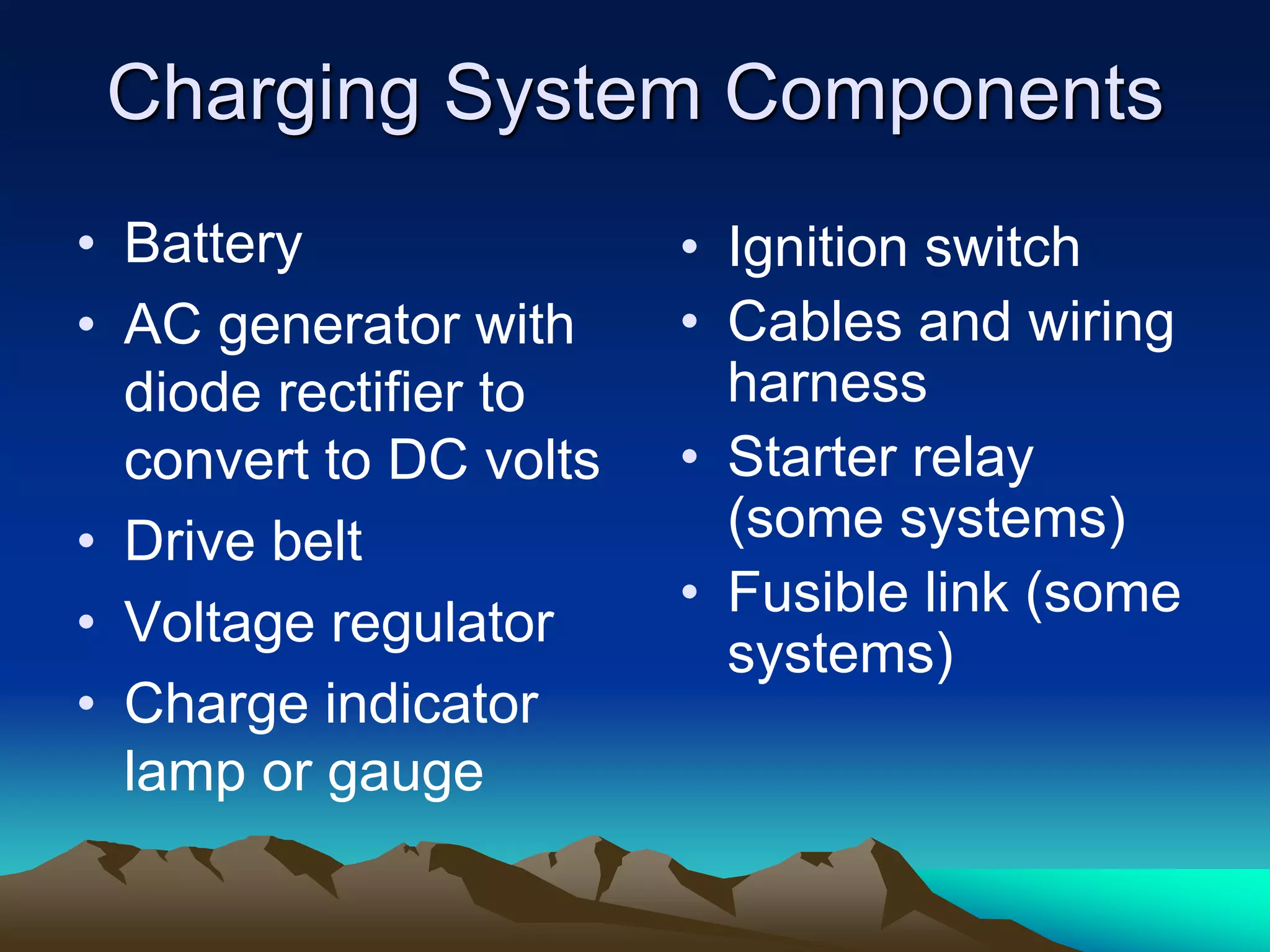 Engine electrical systems | PPTX