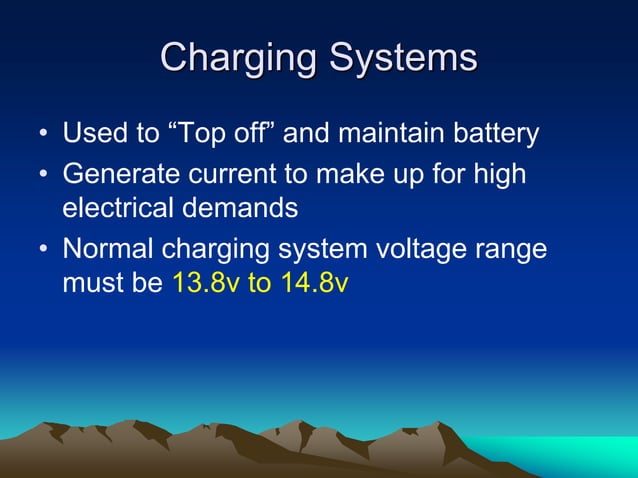 Engine electrical systems | PPTX