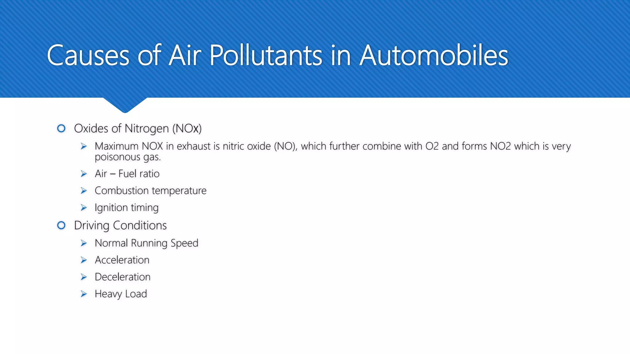 Engine emission and their control | PPTX