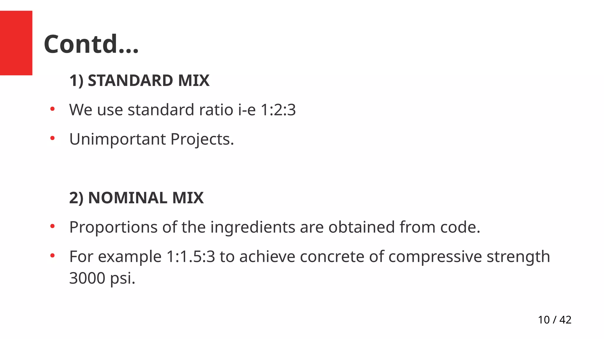 Engineered cementatious composite, mix design of normal concrete, mix ...