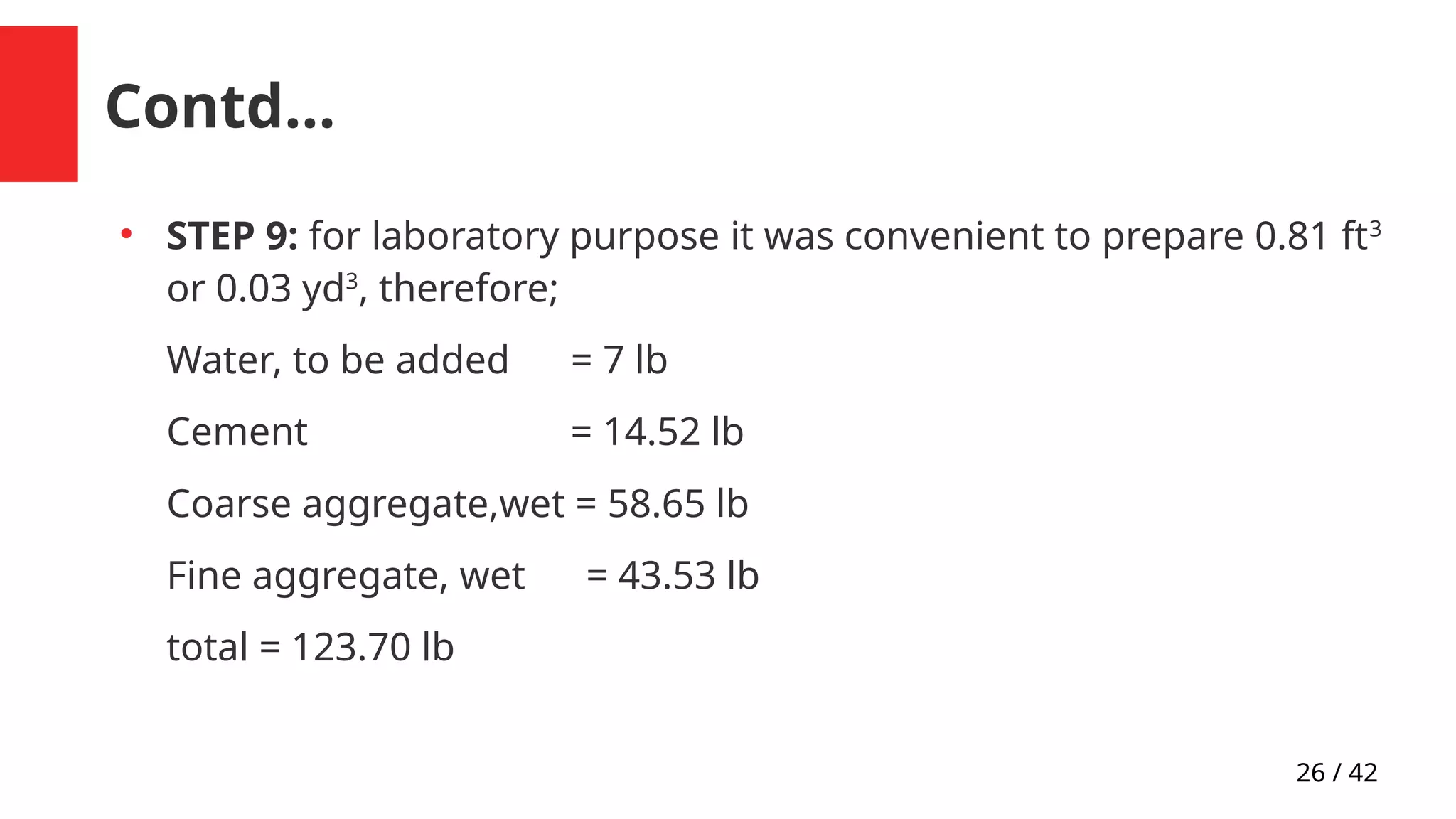 Engineered cementatious composite, mix design of normal concrete, mix ...
