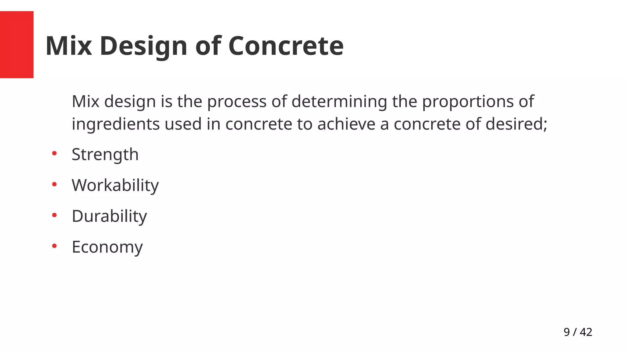 Engineered cementatious composite, mix design of normal concrete, mix ...