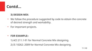 Engineered cementatious composite, mix design of normal concrete, mix ...