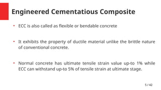 Engineered cementatious composite, mix design of normal concrete, mix ...