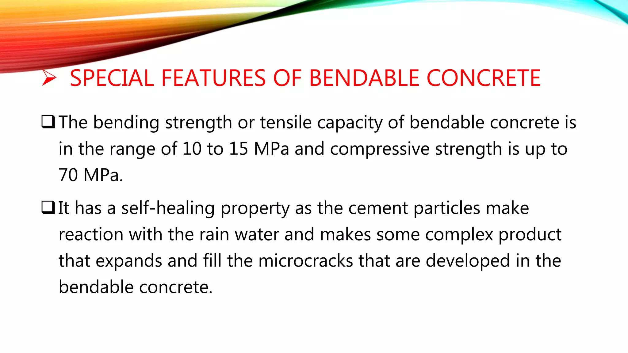 Engineered cementitious composite (bendable concrete) | PPTX