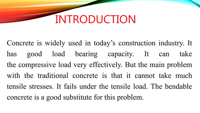 Engineered cementitious composite (bendable concrete) | PPTX | Civil ...