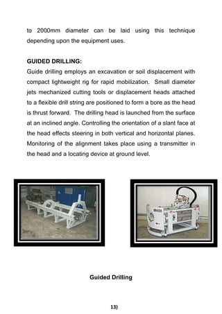 Trench less Technology | PDF