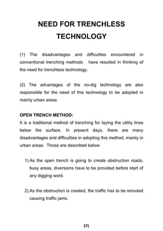Trench less Technology | PDF