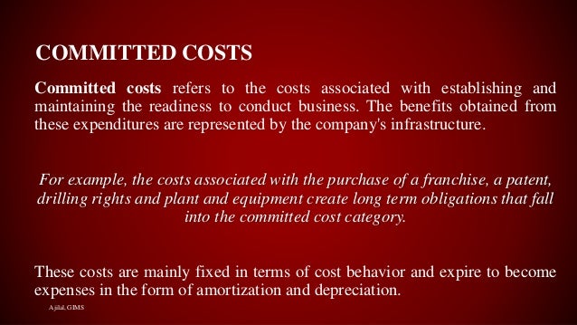 Engineered, discretionary and committed costs