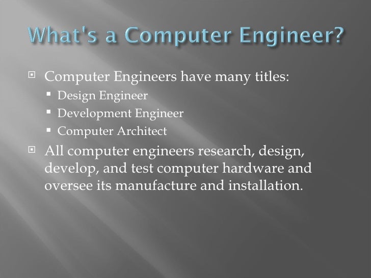 Computer Engineer Powerpoint