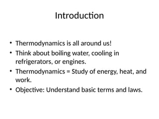 THERMODYNAMICS FOR MECHANICAL ENGINEERING | PPTX