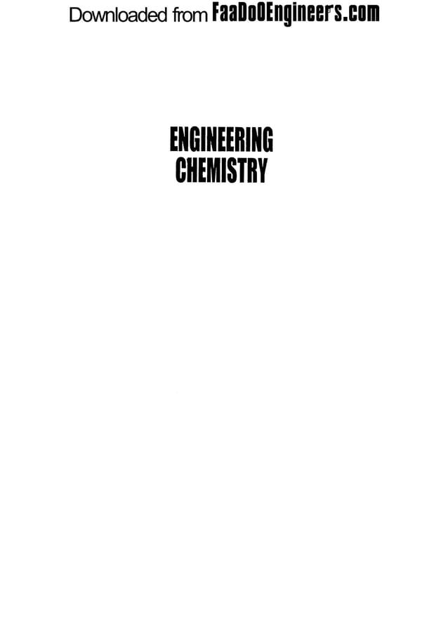 Engineering chemistry | PDF