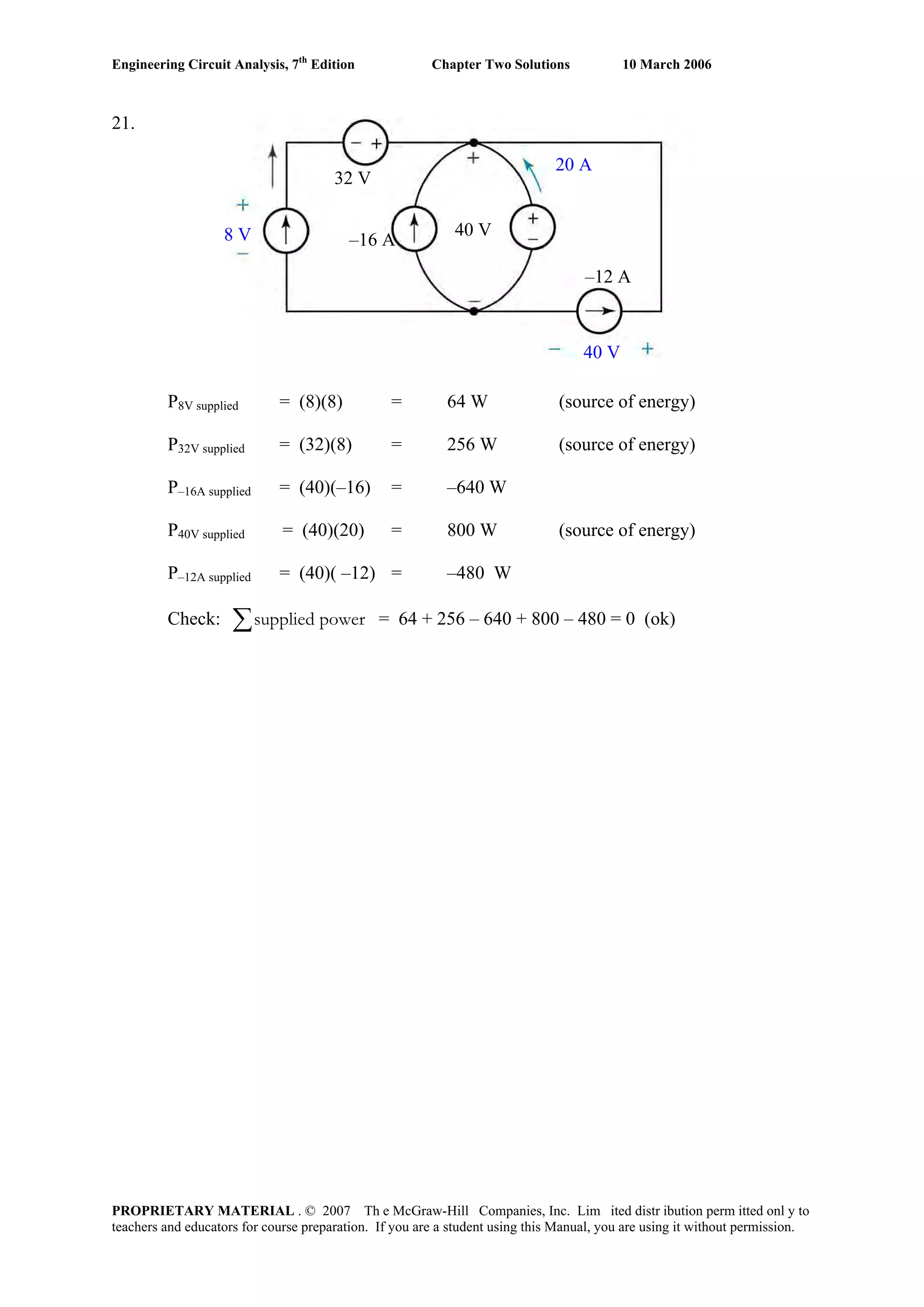 Engineering circuit-analysis solutions 7ed hayt | PDF
