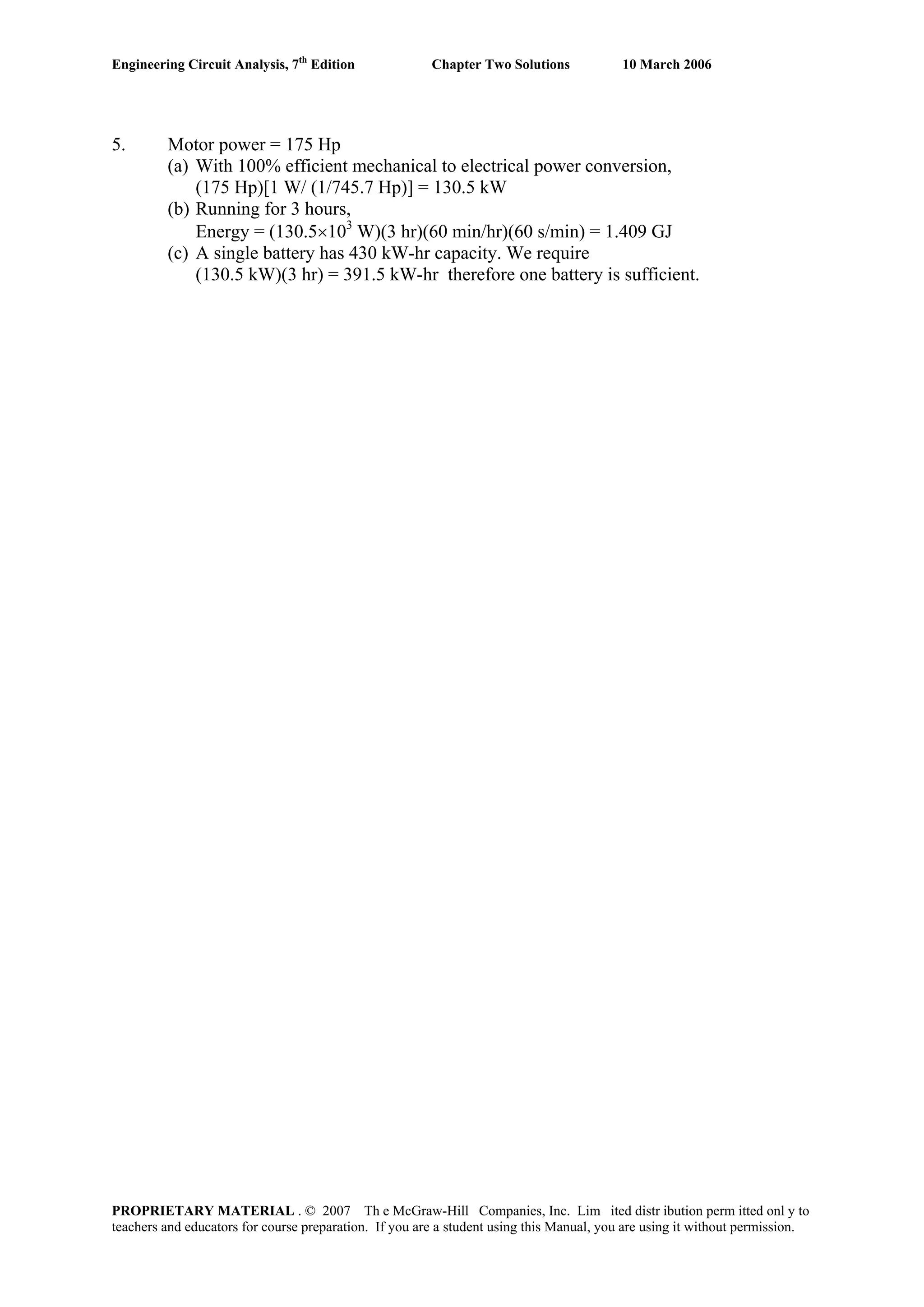 Engineering circuit-analysis solutions 7ed hayt | PDF