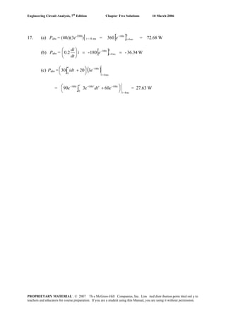 Engineering circuit-analysis solutions 7ed hayt | PDF
