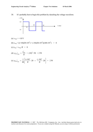 Engineering circuit-analysis solutions 7ed hayt | PDF
