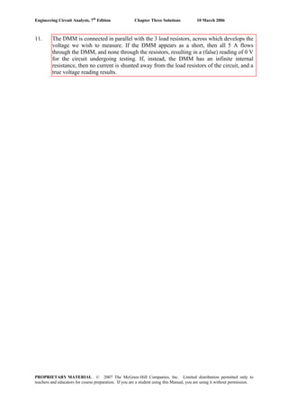 Engineering circuit-analysis solutions 7ed hayt | PDF