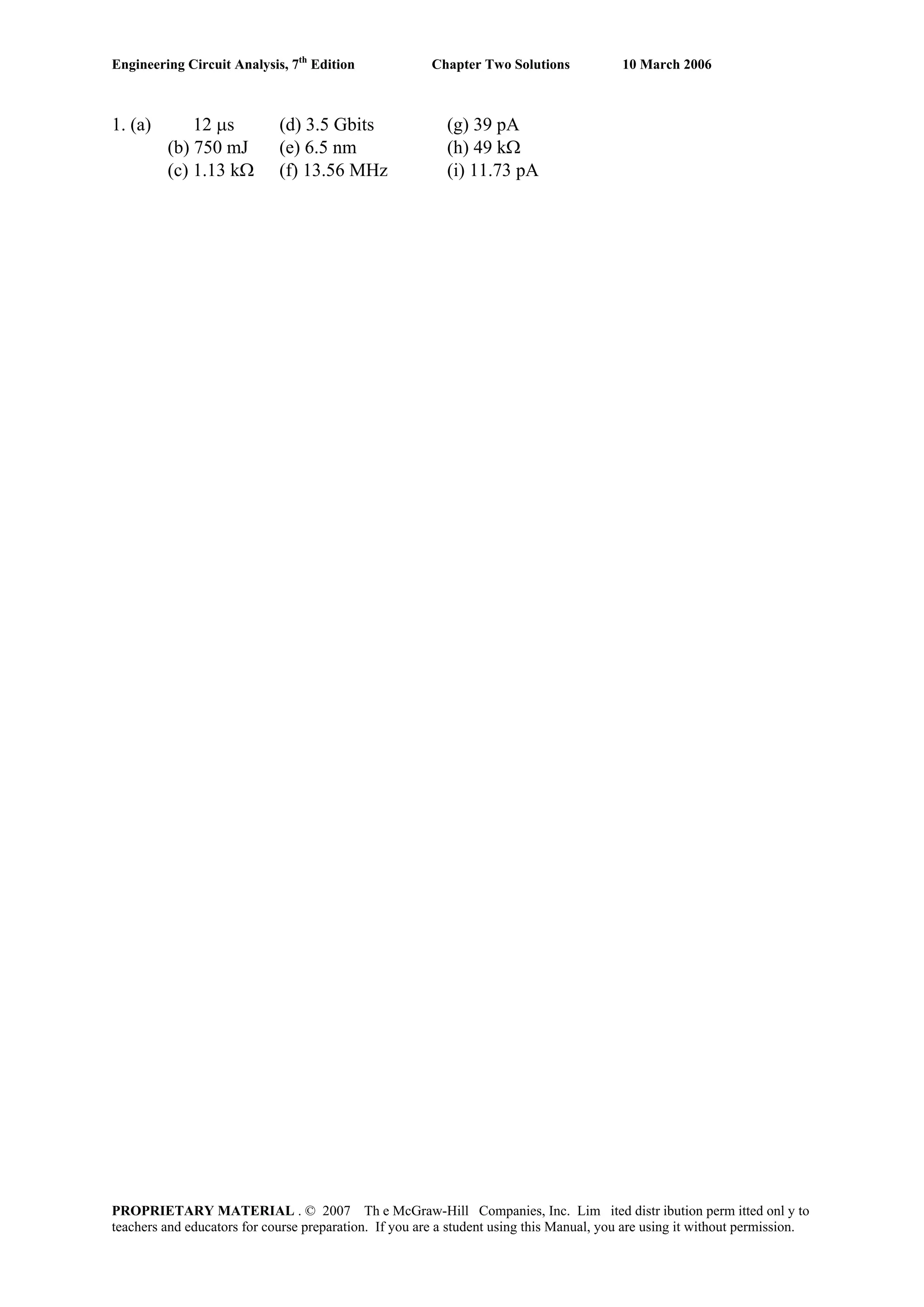 Solucionario de Análisis de Circuitos en Ingeniería 7ma edicion Hayt&Kemmerly | PDF