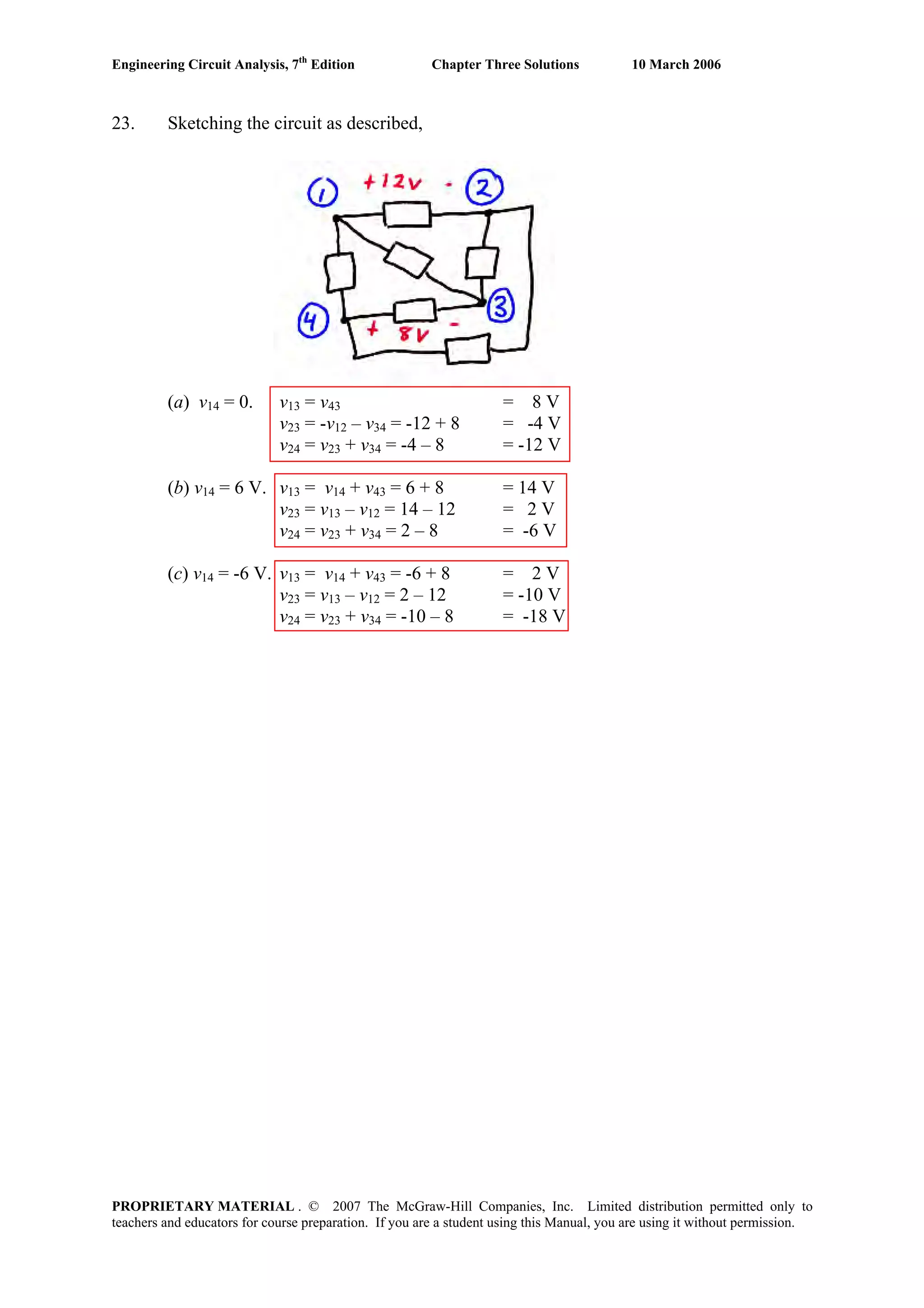 Solucionario de Análisis de Circuitos en Ingeniería 7ma edicion Hayt&Kemmerly | PDF