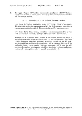 Solucionario de Análisis de Circuitos en Ingeniería 7ma edicion Hayt ...